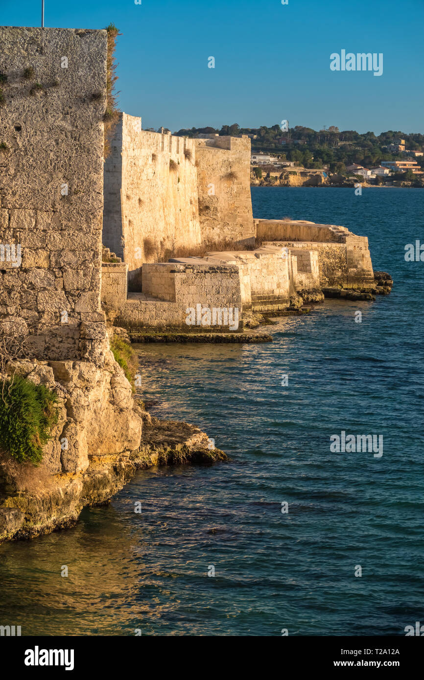 Syracuse (Siracusa), a historic city on the island of Sicily, Italy ...