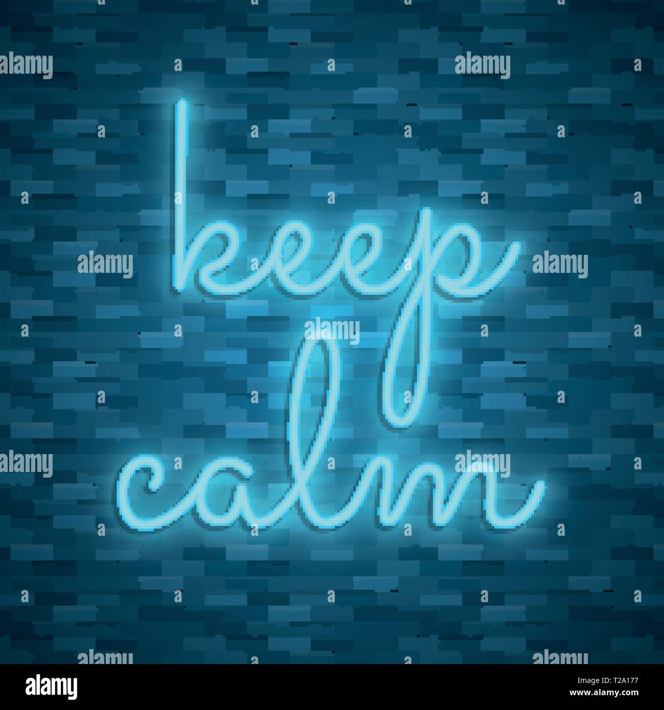 Neon light lettering, Stock vector. Color design Stock Vector Image ...