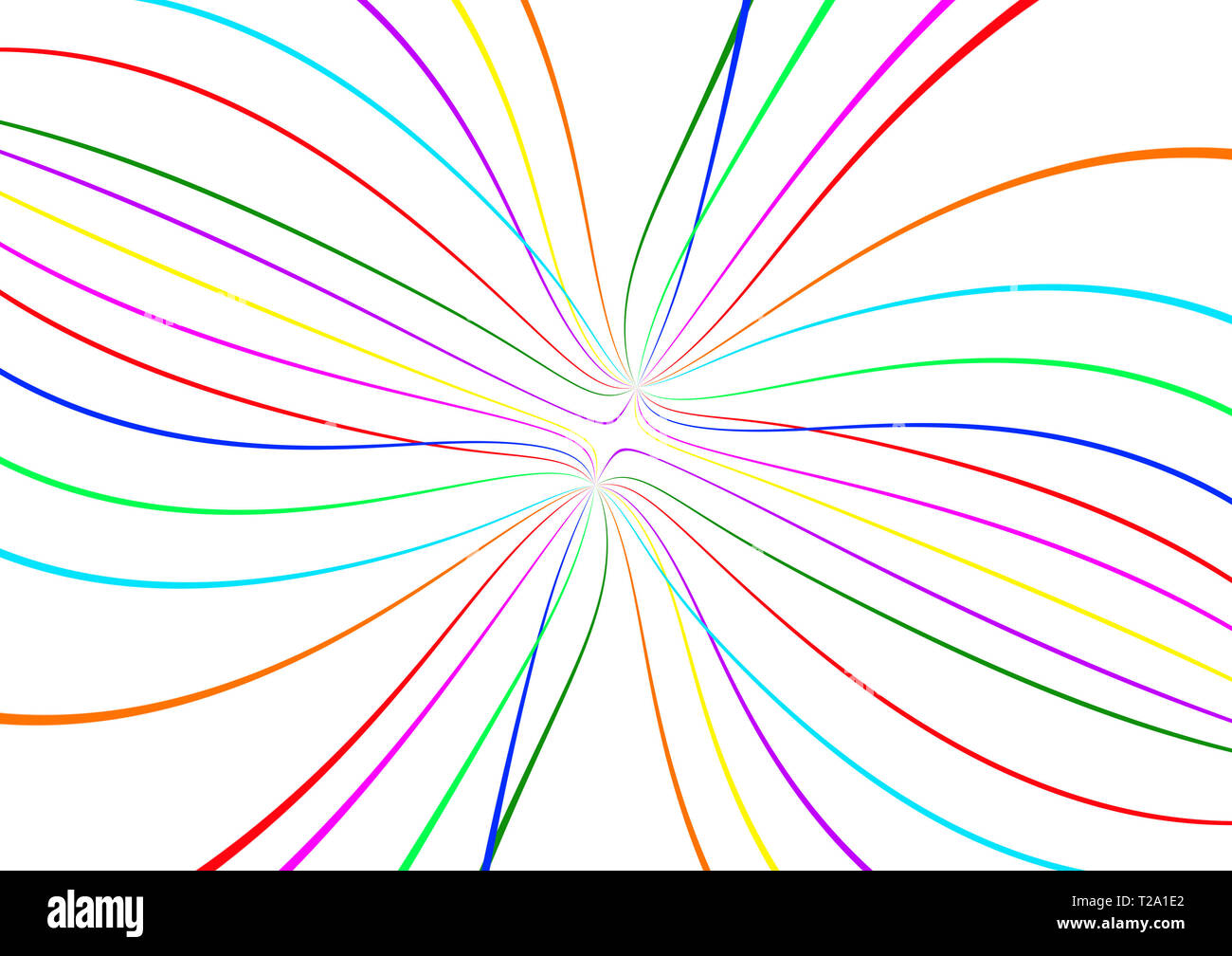 Multi color lines Cut Out Stock Images & Pictures - Alamy