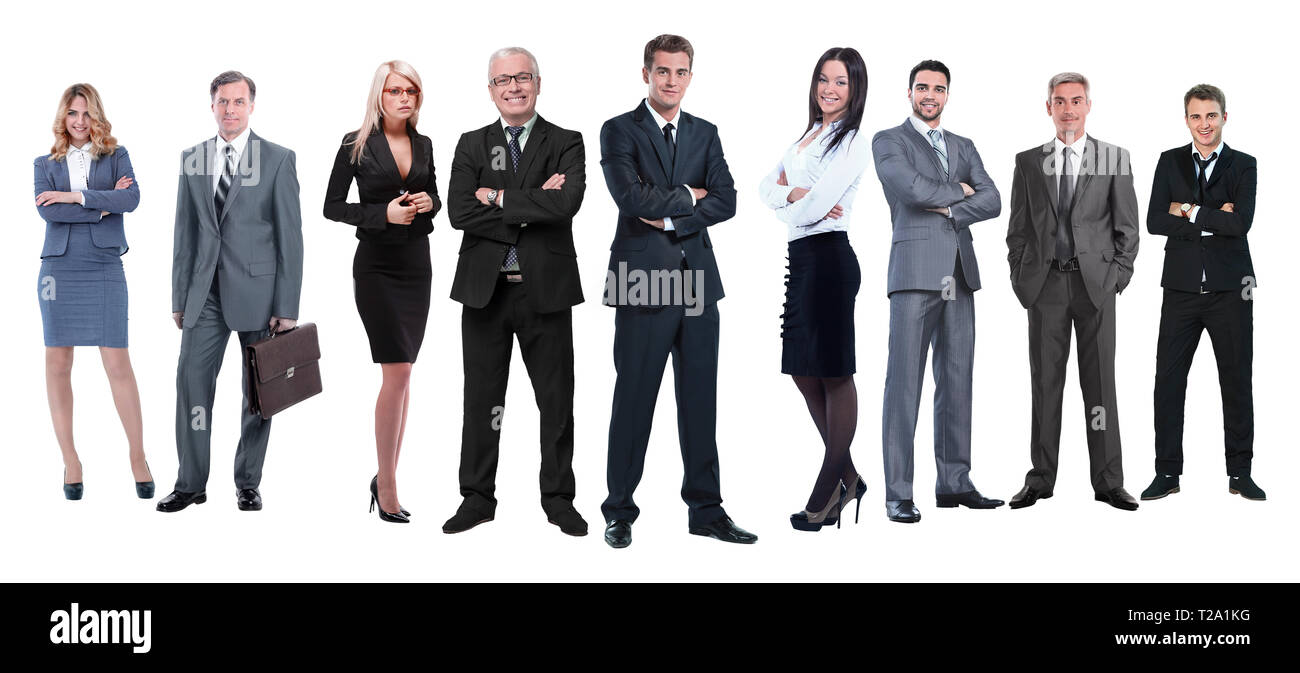 in full growth.professional business team isolated on white Stock Photo ...