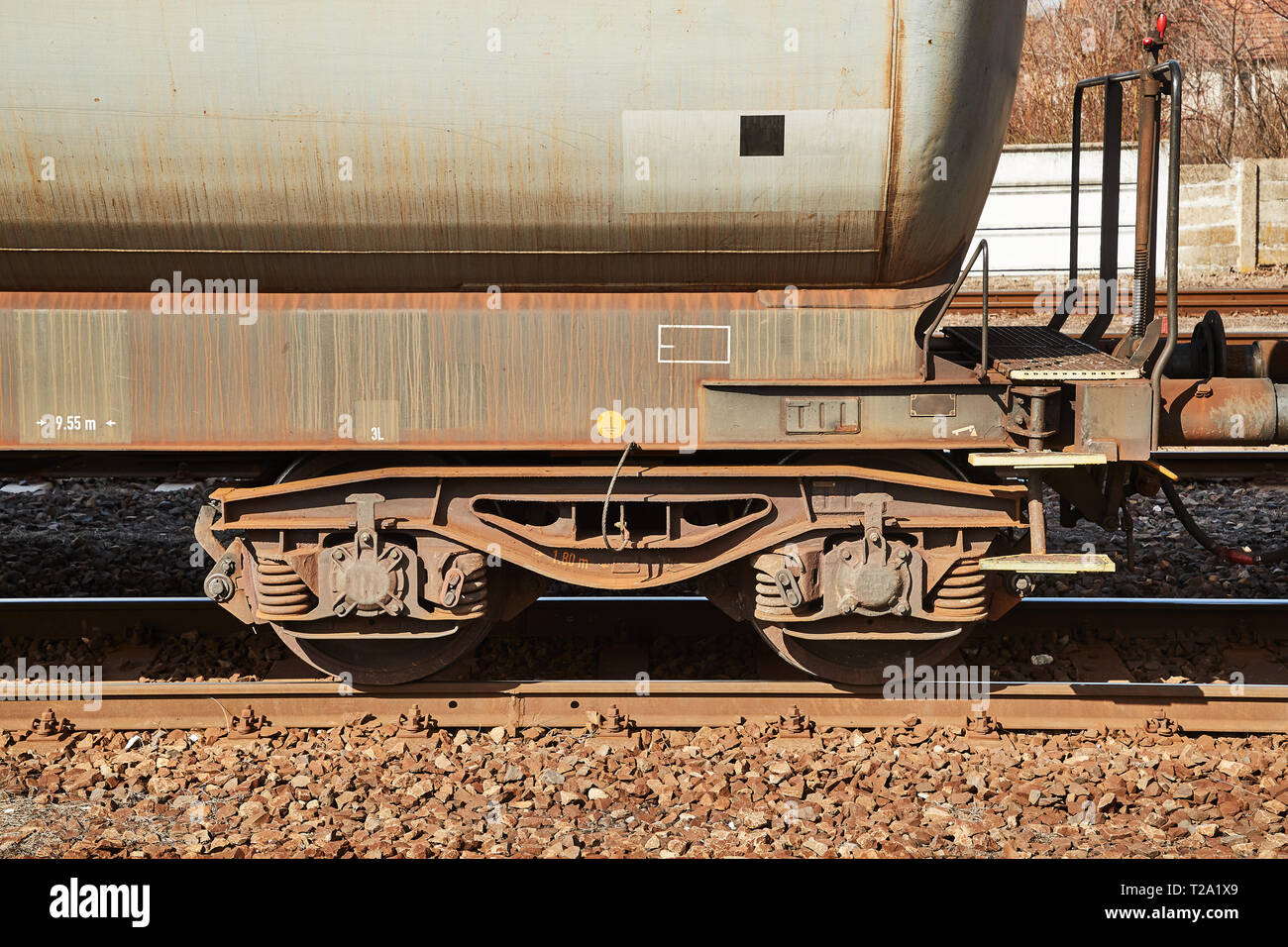 Railway wagon wheel hi-res stock photography and images - Alamy