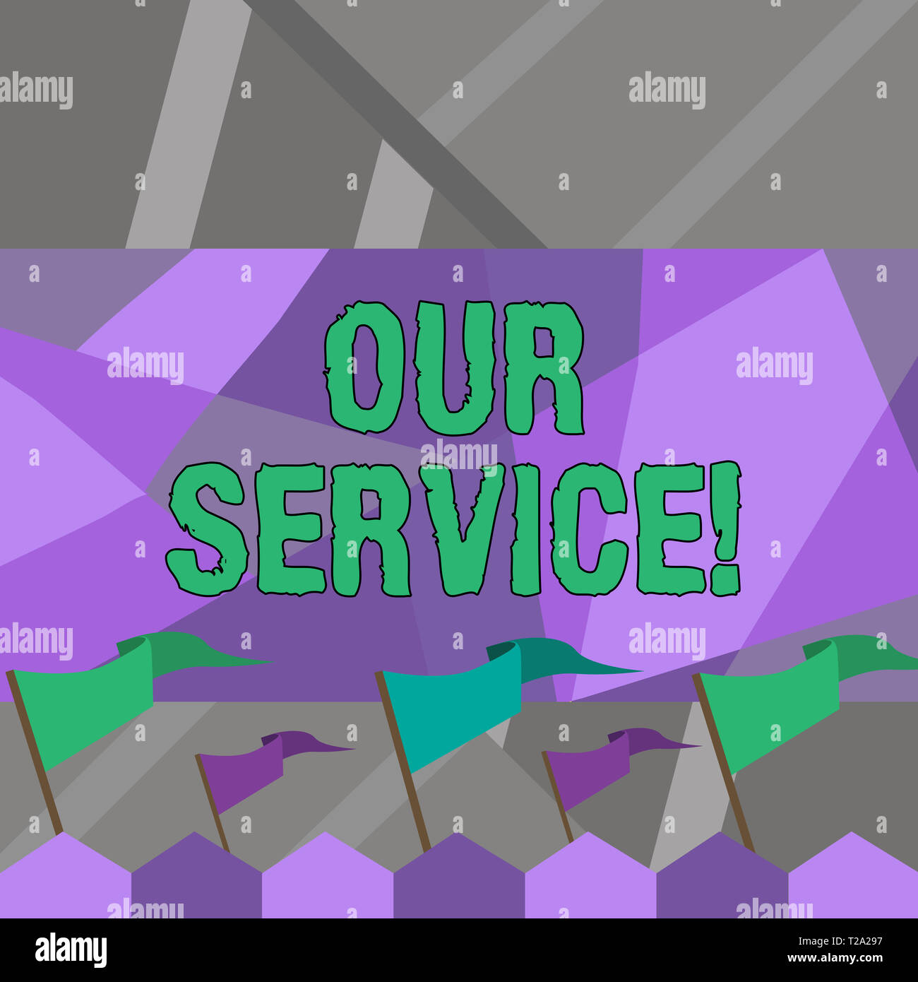 Word writing text Our Service. Business photo showcasing announcing as ...