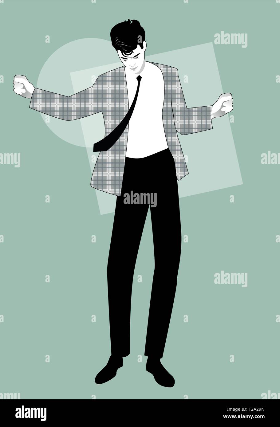 1980s new romantic fashion Stock Vector Images - Alamy