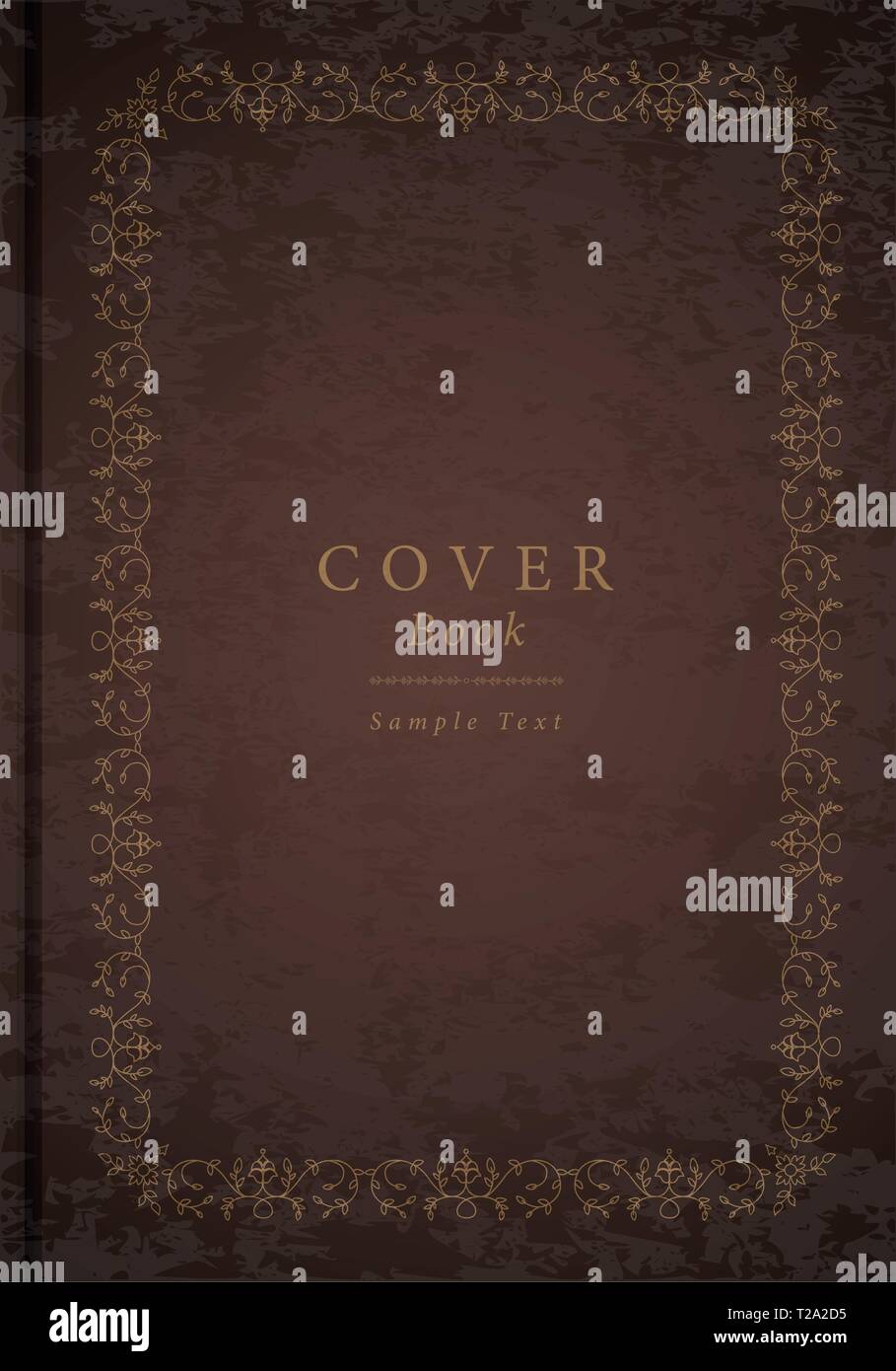 Antique book design Stock Vector Images - Alamy