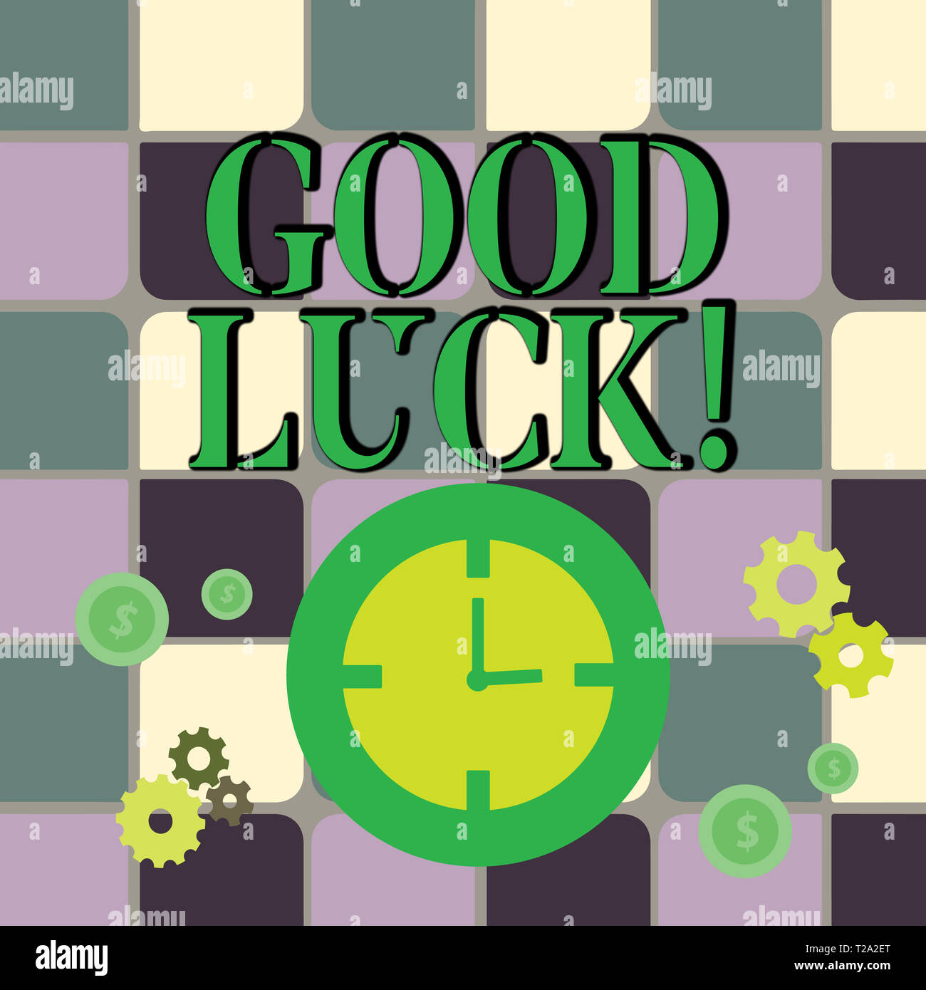 Writing note showing Good Luck. Business concept for used praising ...