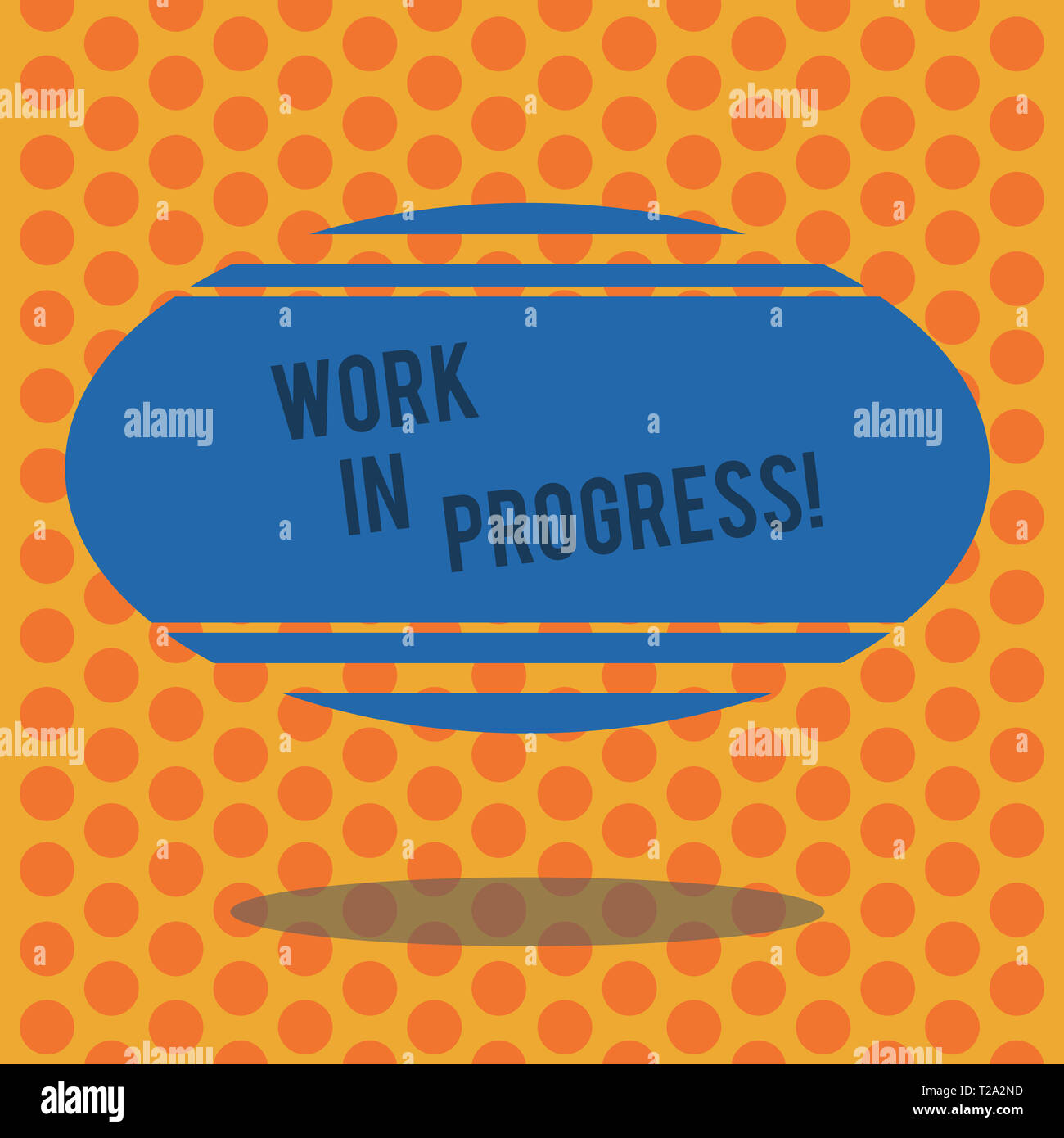 Writing note showing Work In Progress. Business concept for Job still ...