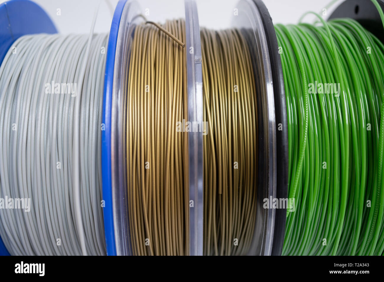 color plastic PLA PETG and ABS filament for printing on a 3D printer ...