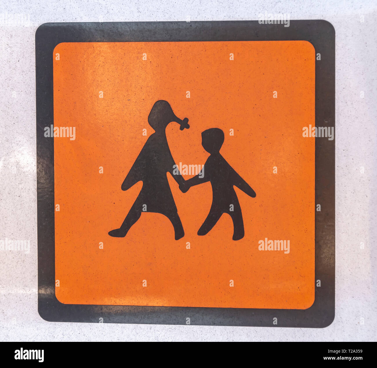 Close-up of a sign on a school bus for children in Germany Stock Photo ...