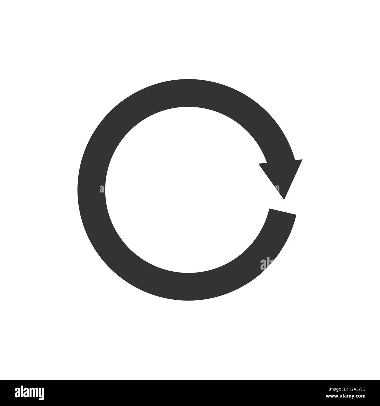 Arrow, refresh update icon flat vector Stock Vector Image & Art - Alamy