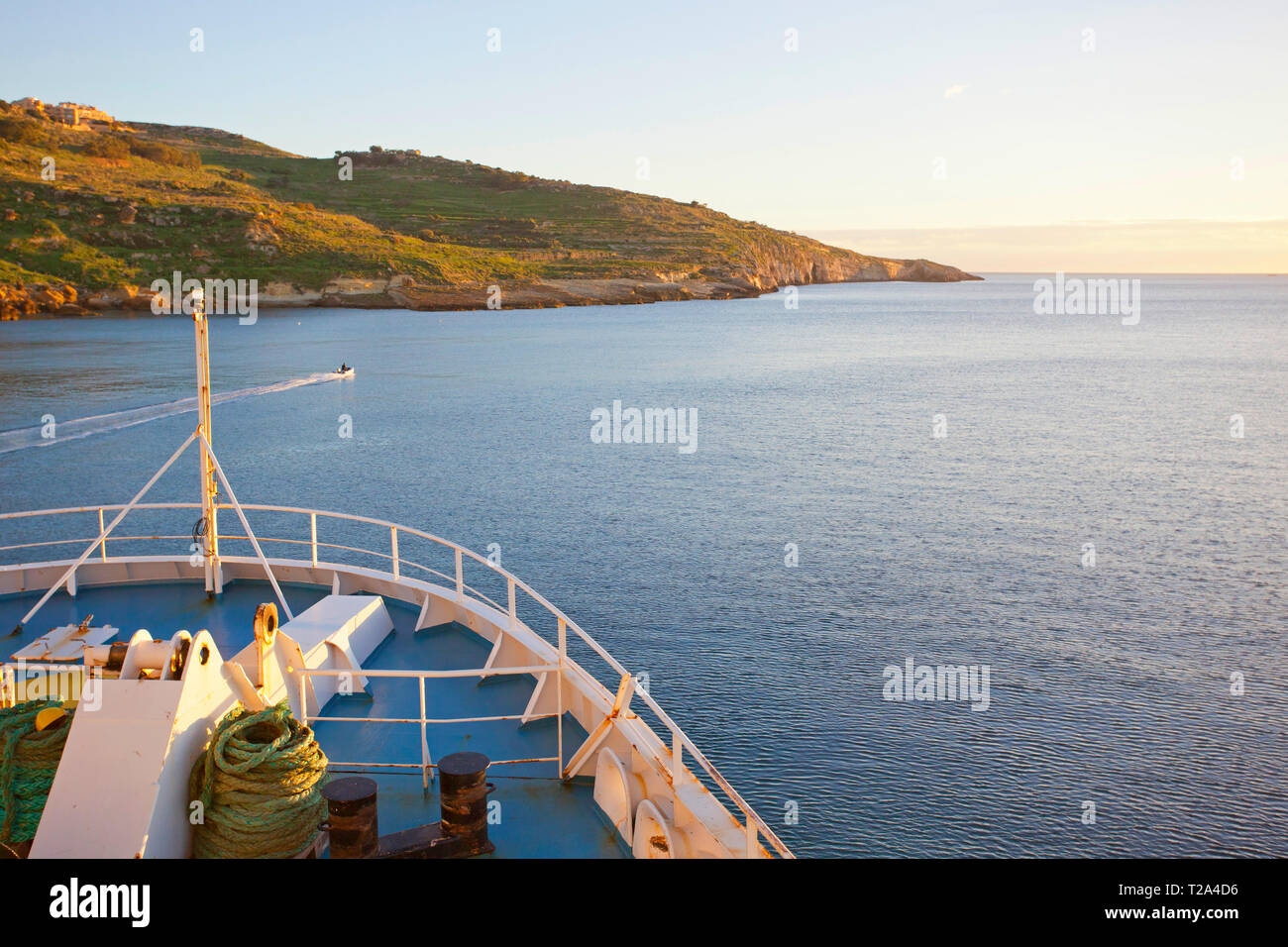 Malta-Gozo Ferry Service on the Gozo Channel, Malta Stock Photo - Alamy