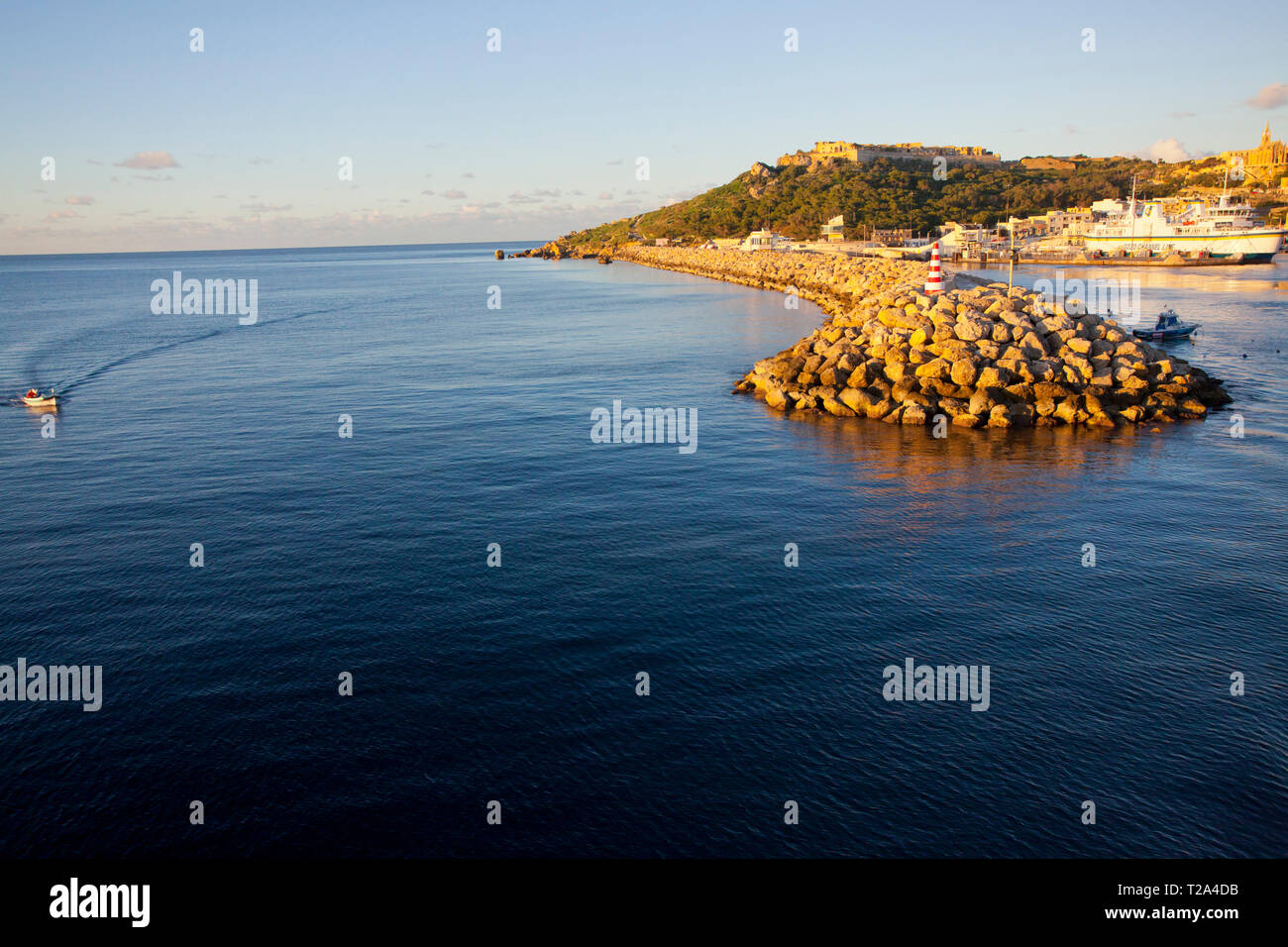 Malta-Gozo Ferry Service on the Gozo Channel, Malta Stock Photo - Alamy
