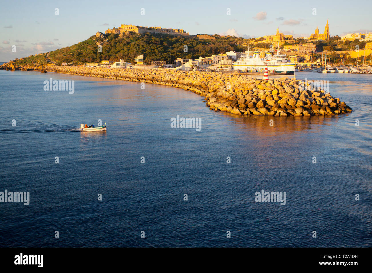 Malta-Gozo Ferry Service on the Gozo Channel, Malta Stock Photo - Alamy