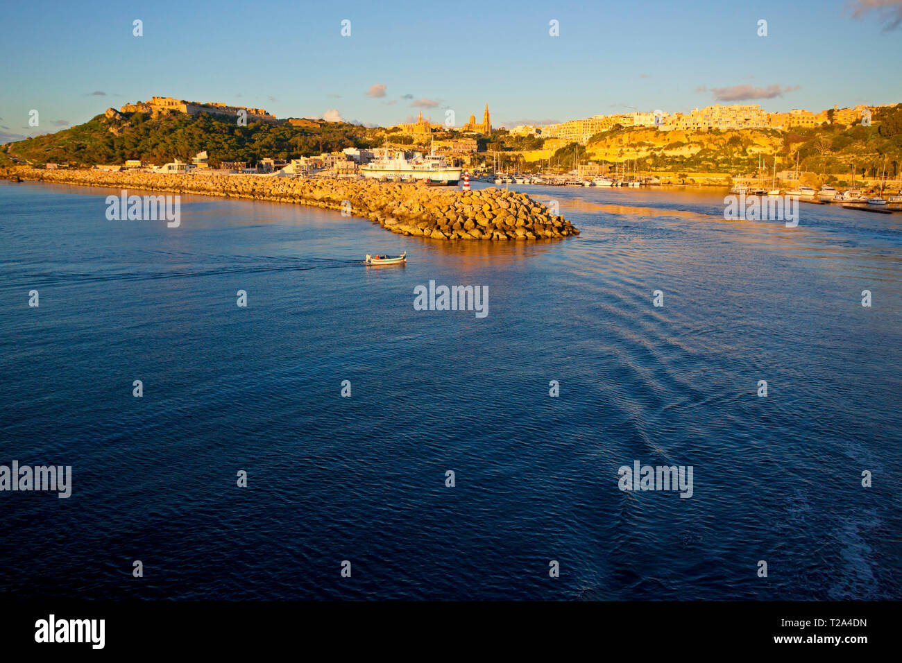 Malta-Gozo Ferry Service on the Gozo Channel, Malta Stock Photo - Alamy