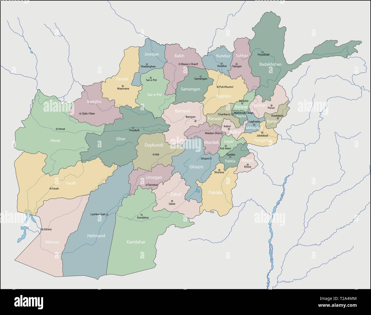 Map of Afghanistan Stock Vector Image & Art - Alamy