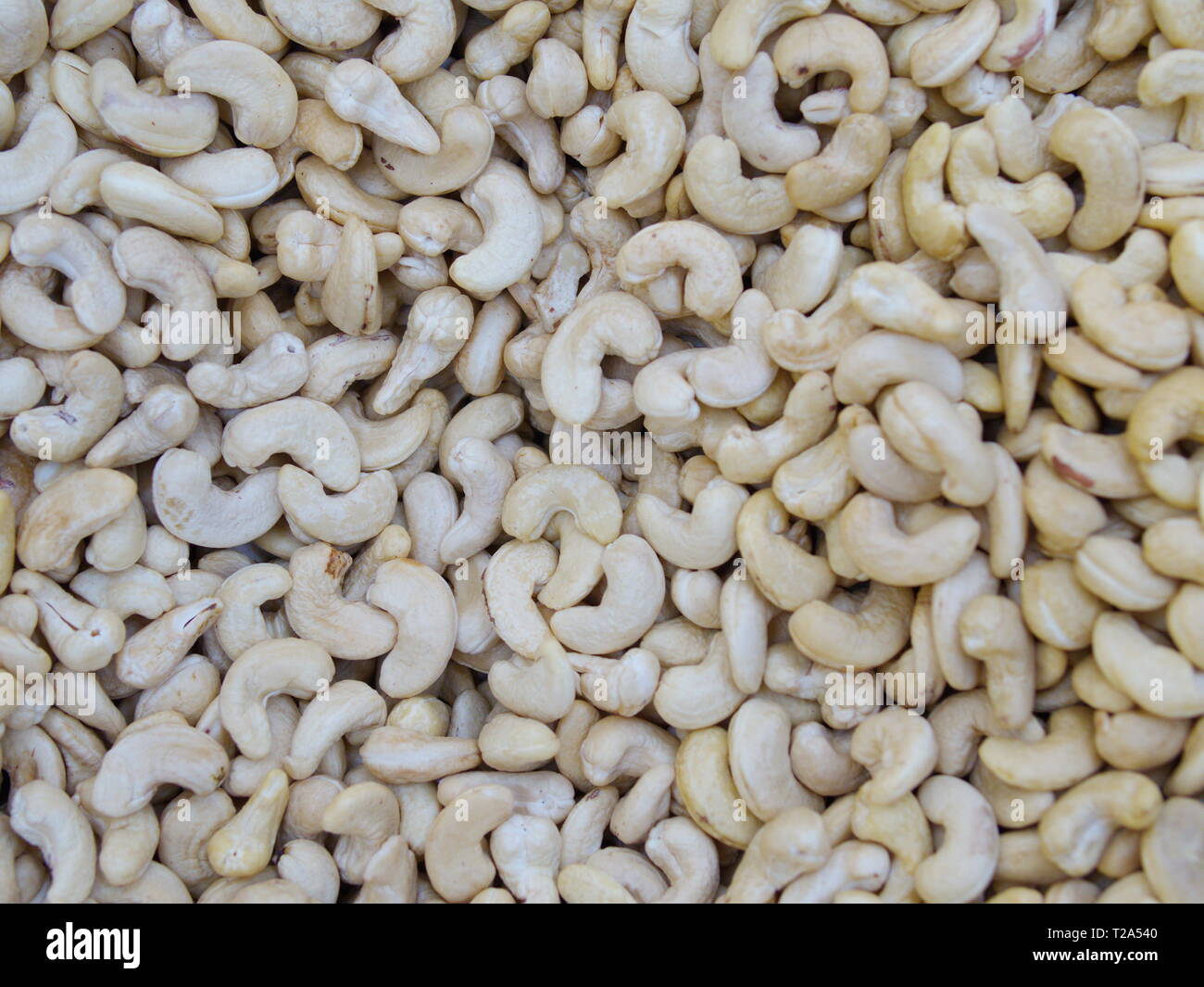 raw kaju background. top view organic food. Raw legume food. cookie ...