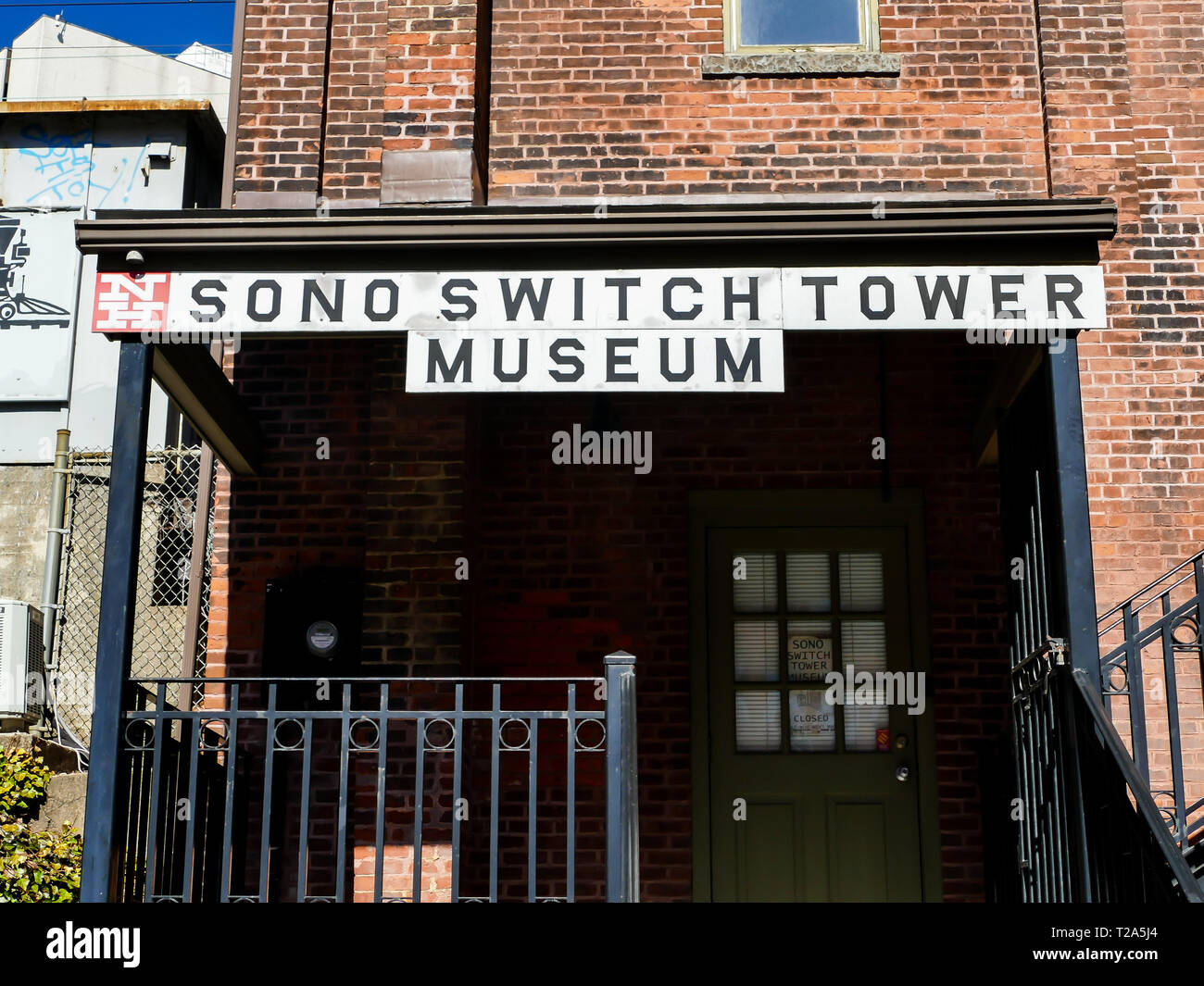 NORWALK, CT, USA - MARCH 26, 2019: SONO switch tower museum is landmark ...