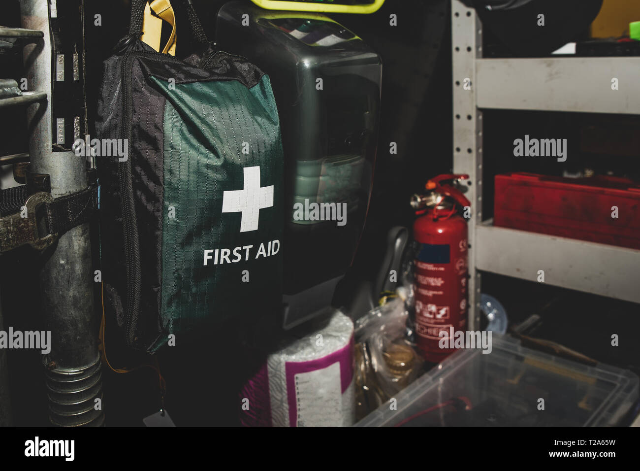 The main carriage of a recovery van used to assist drivers and ...