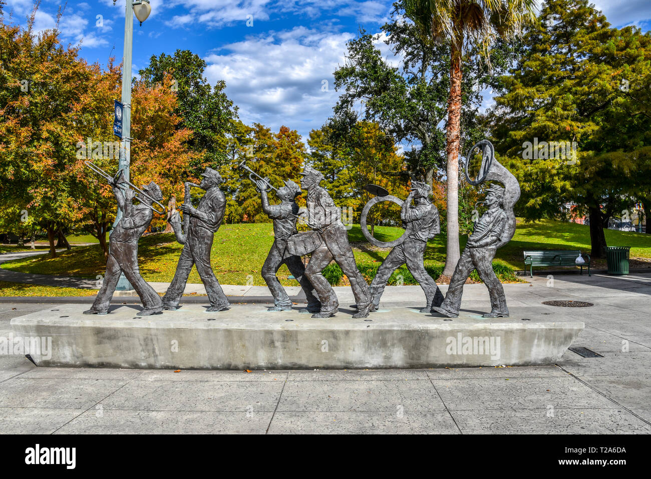New Orleans, TN, USA, November 20th 2018-Louis Armstrong park located ...