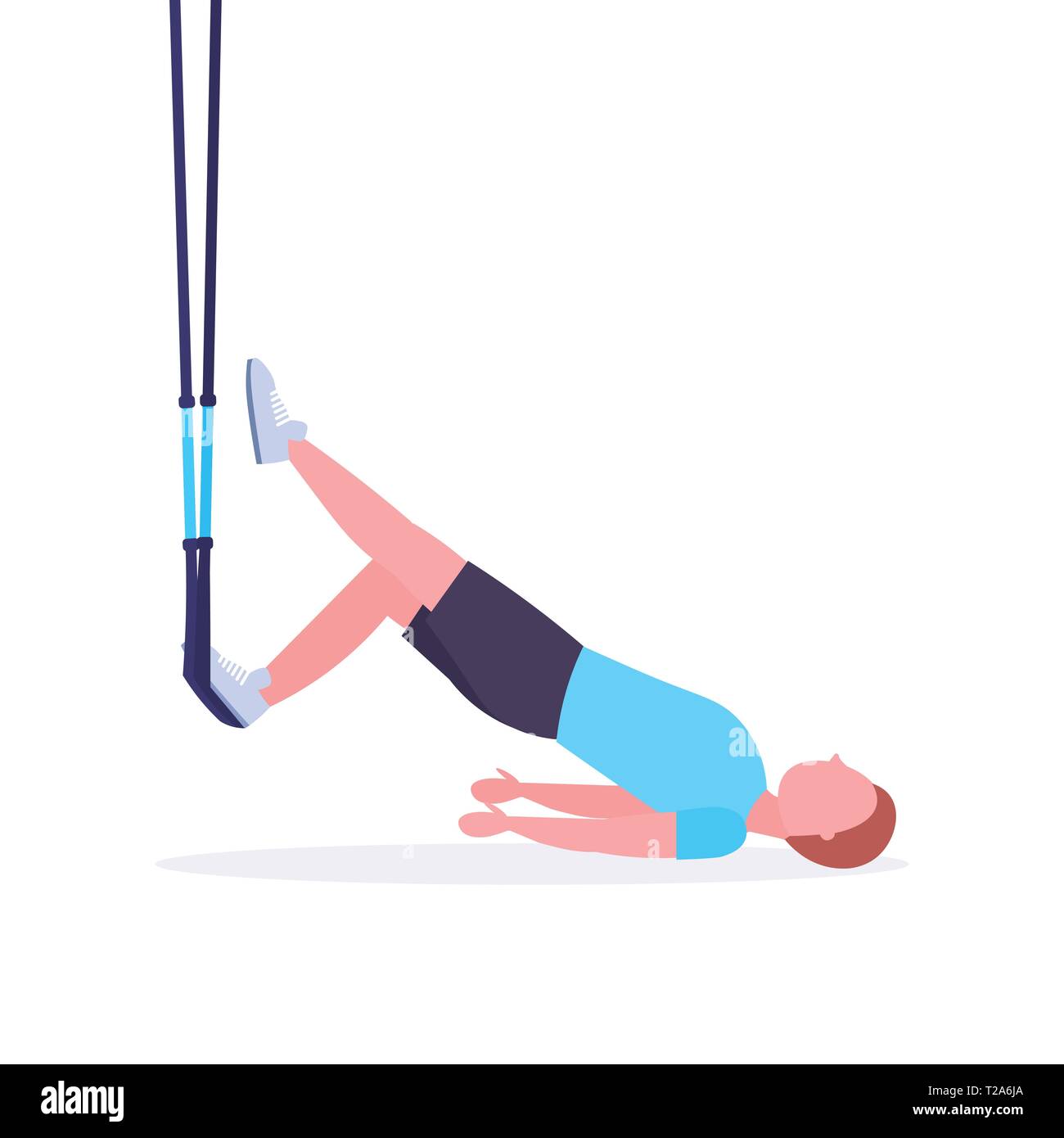 Man fitness in sportswear Stock Vector Images - Alamy