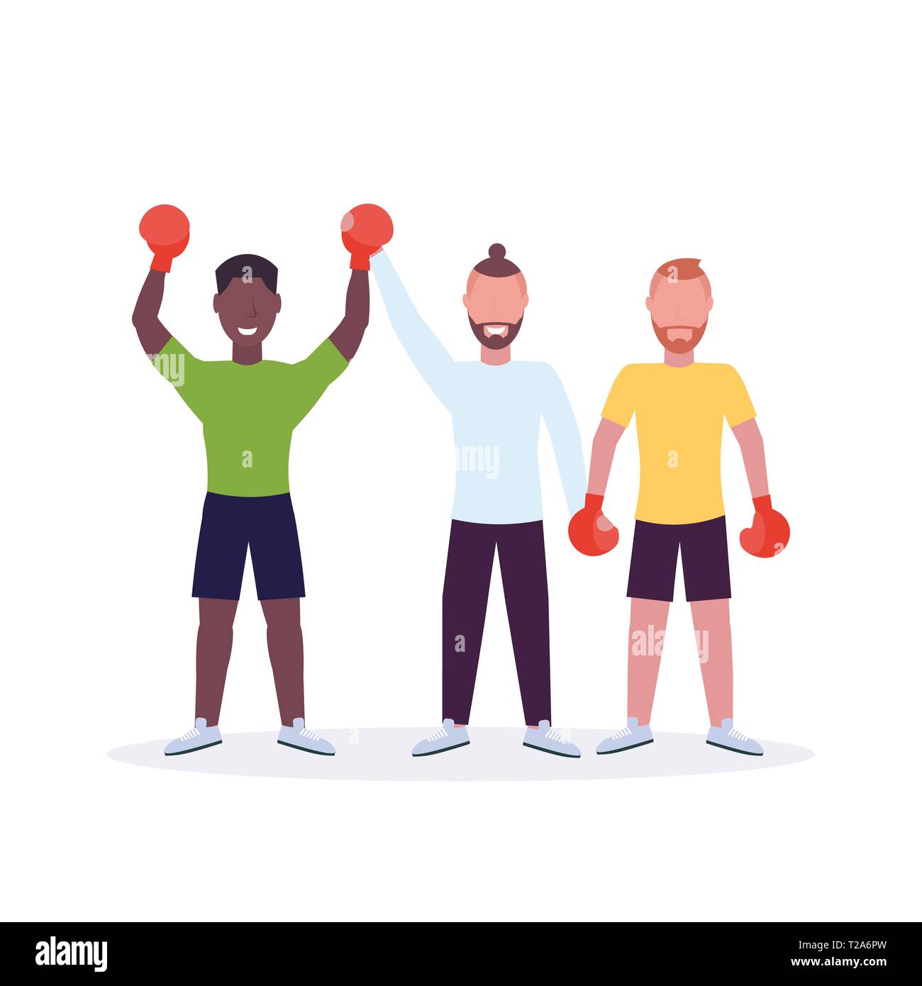 Boxer winner referee Cut Out Stock Images & Pictures - Alamy