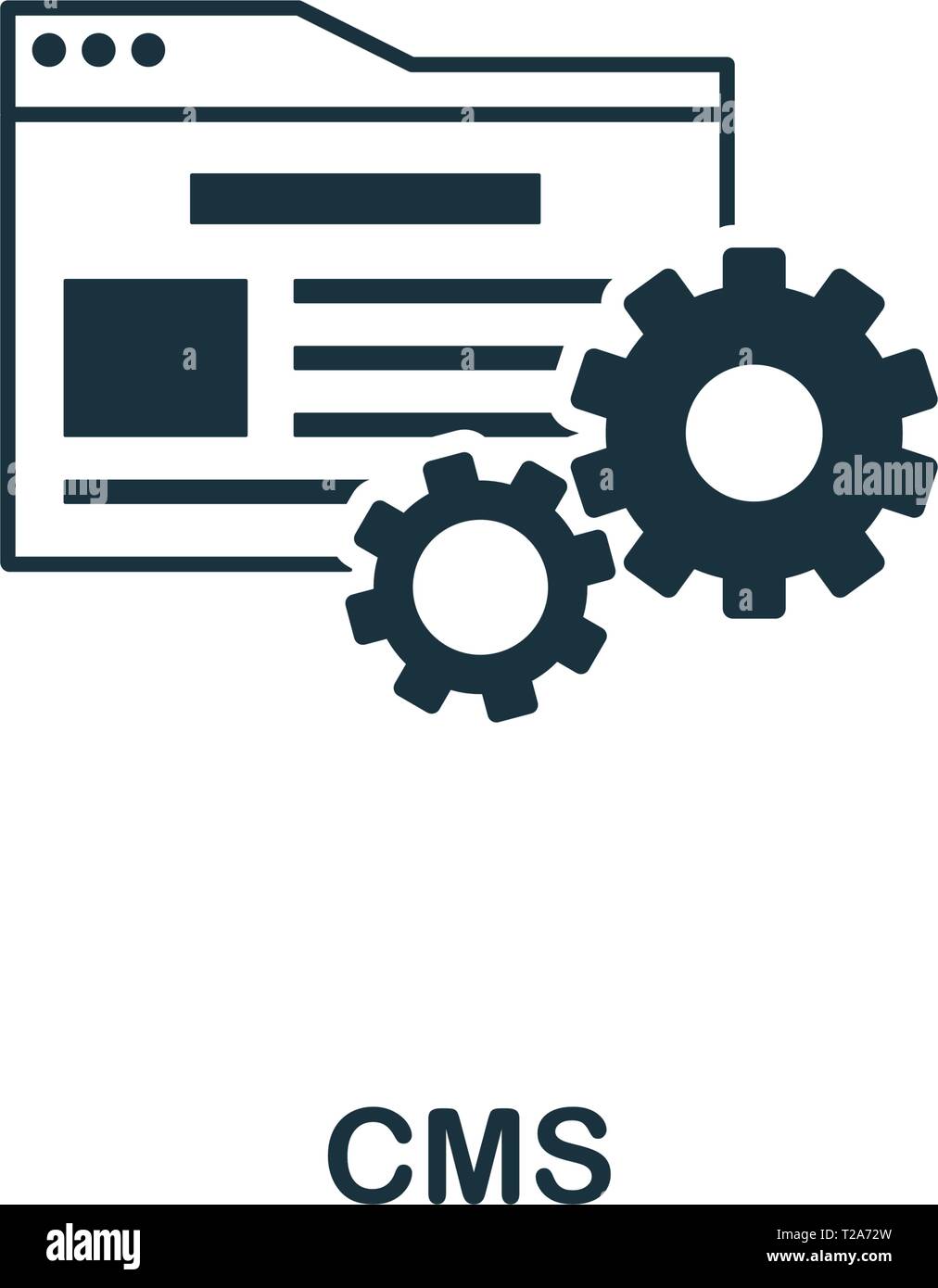 Cms icon. Creative element design from content icons collection. Pixel ...