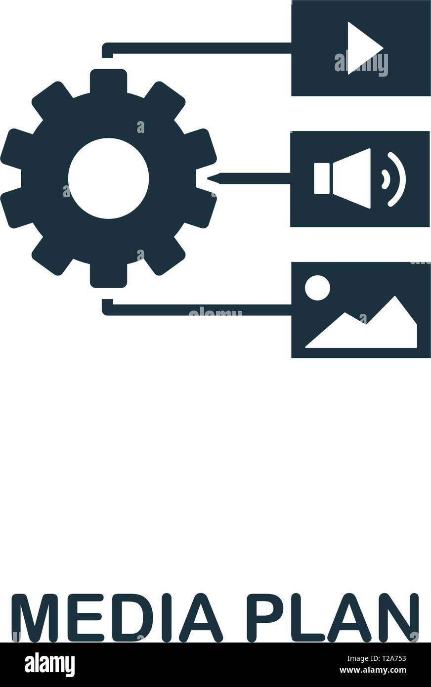 Media Plan icon. Creative element design from content icons collection ...