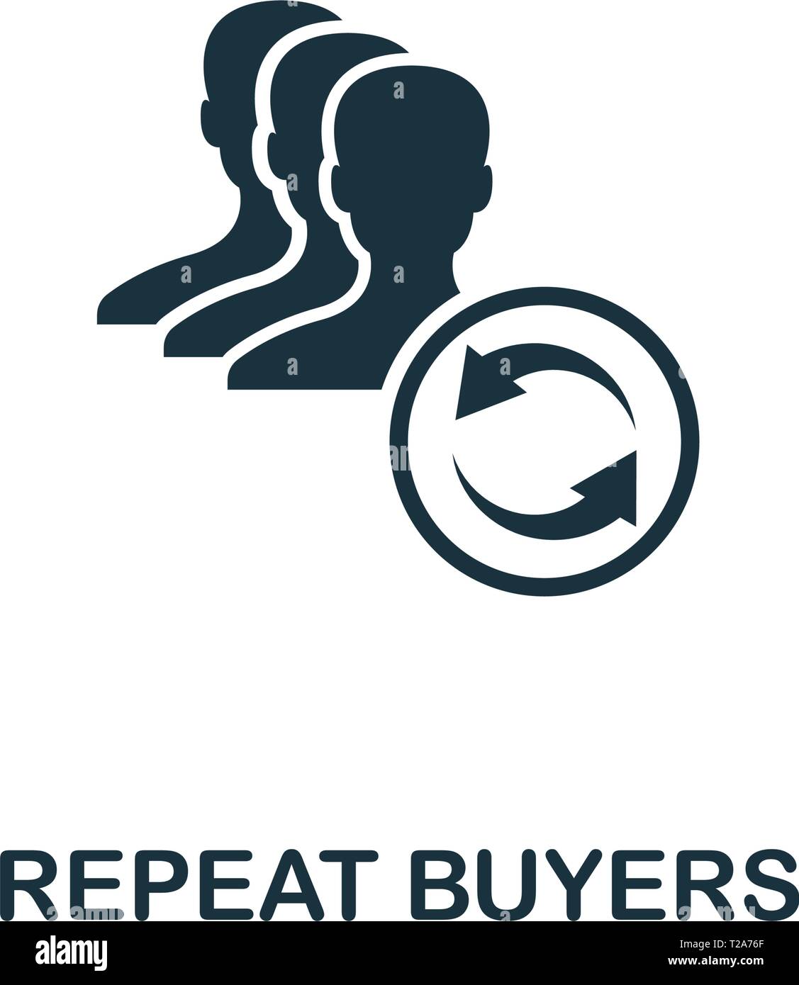 Repeat Buyers icon. Creative element design from content icons ...