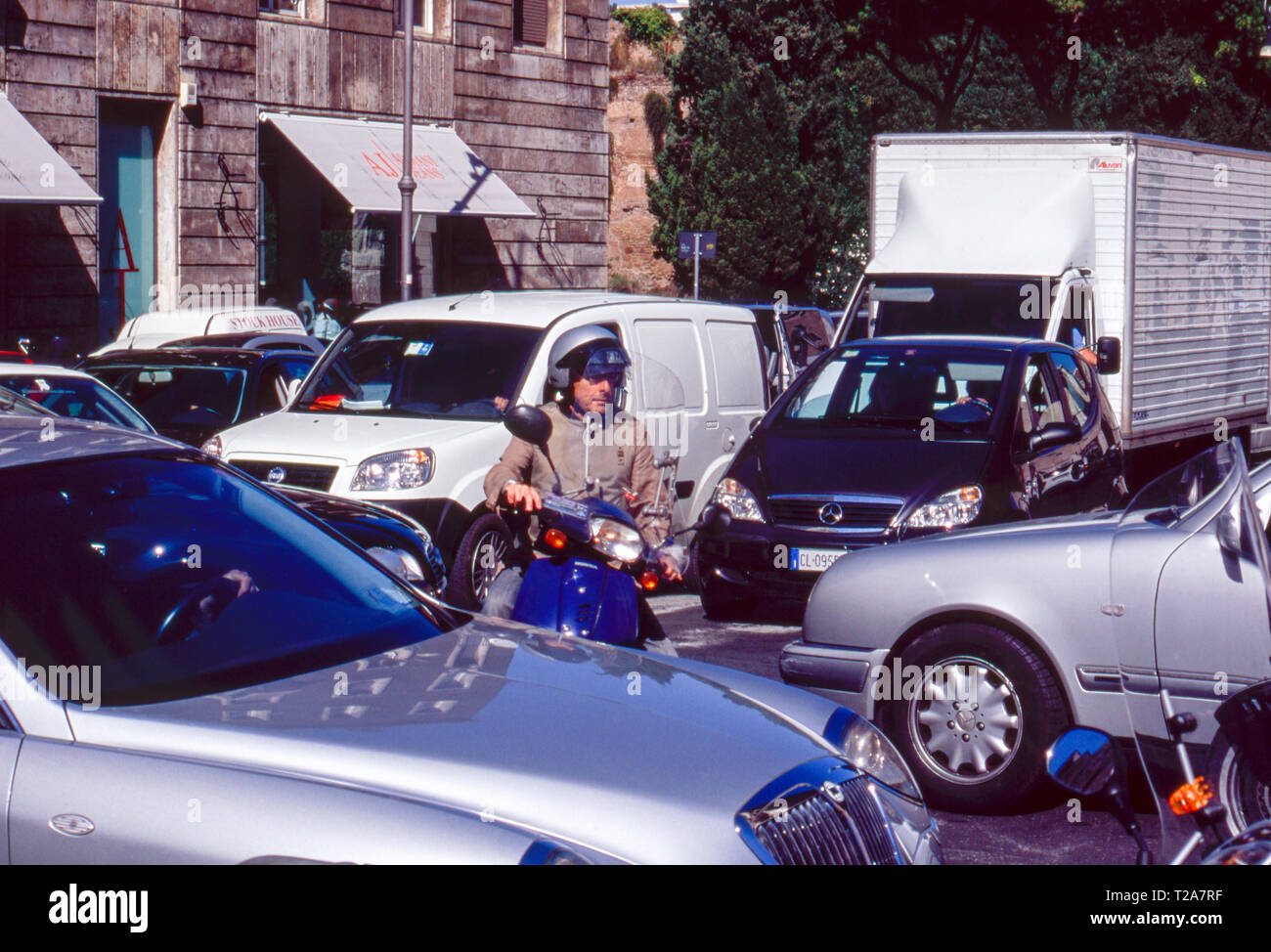 Traffic jam in rome hi-res stock photography and images - Alamy