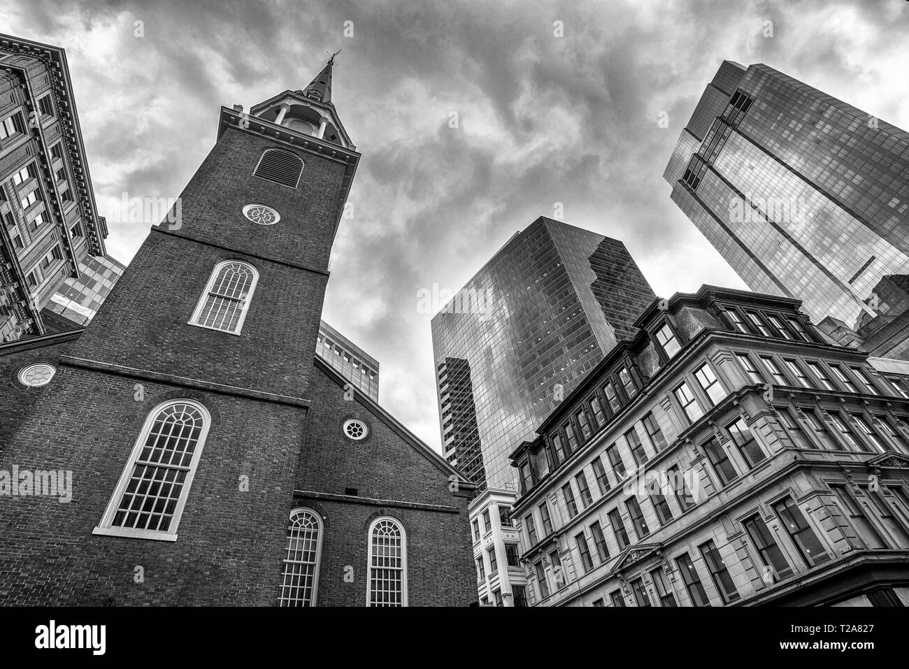 Streets of Boston city in the United States og America Stock Photo - Alamy