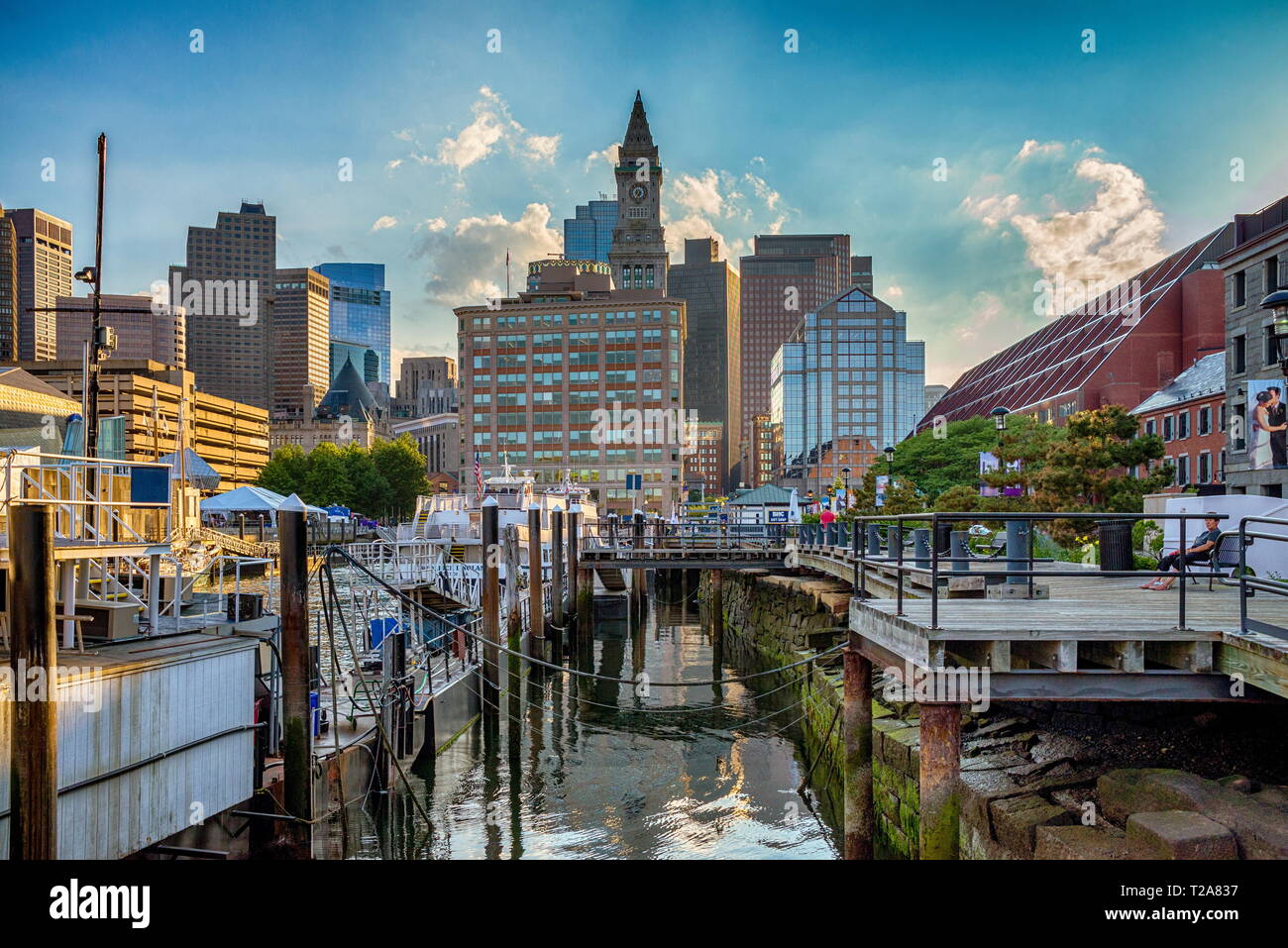 The famous Boston Custom House Stock Photo - Alamy