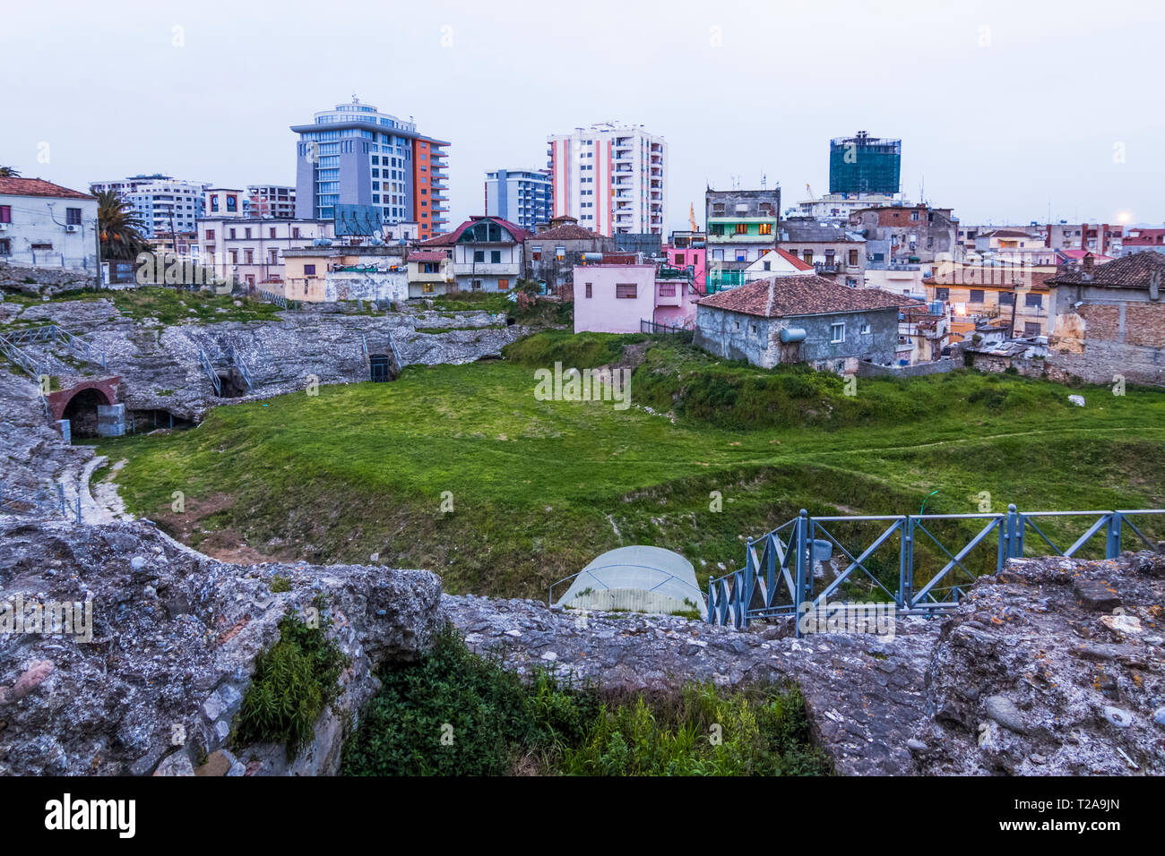 Durres roman amphitheatre durres roman amphitheater hi-res stock ...