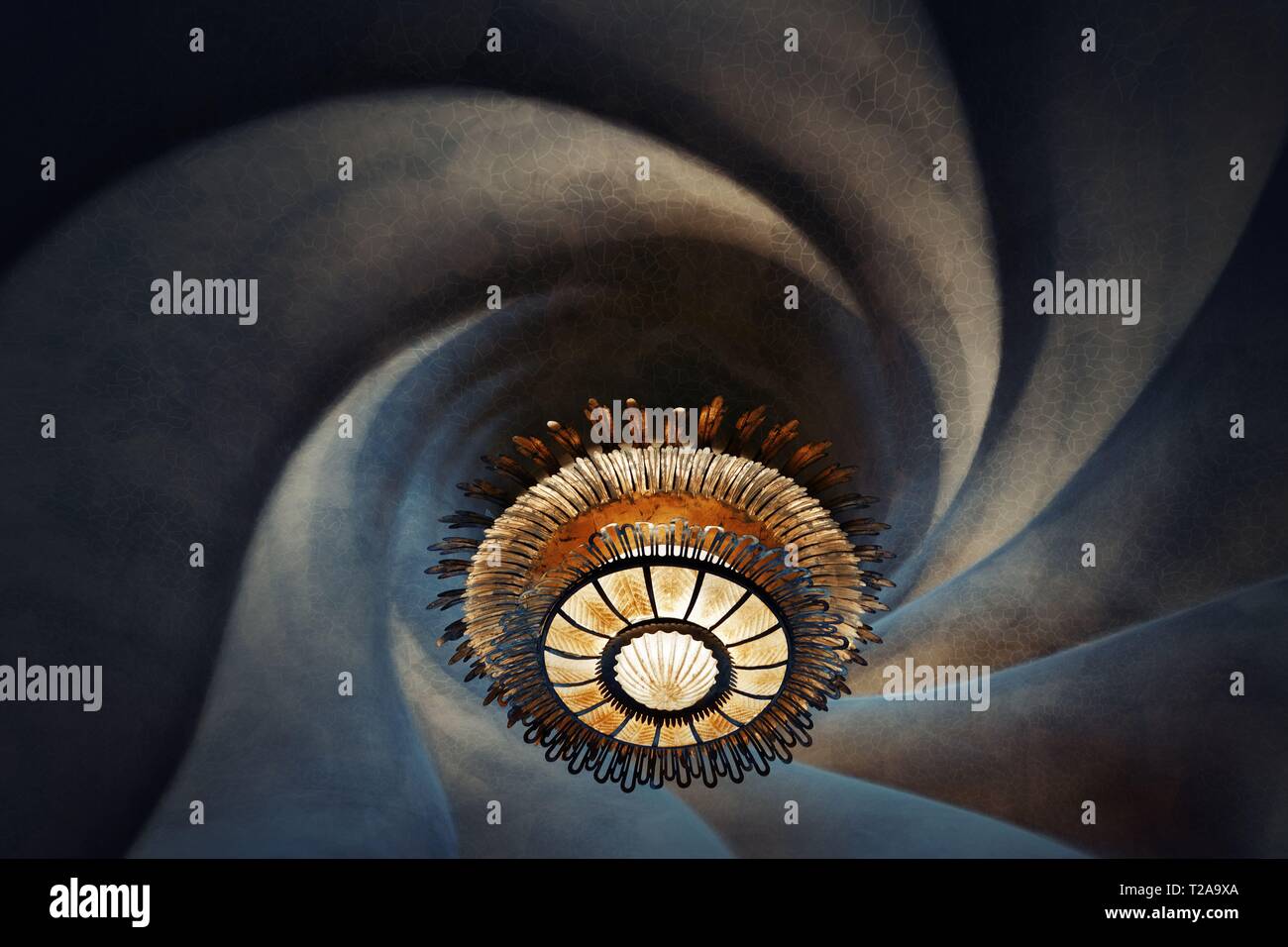 Casa Batllo ceiling lamp with beautiful curves and designs is one of ...