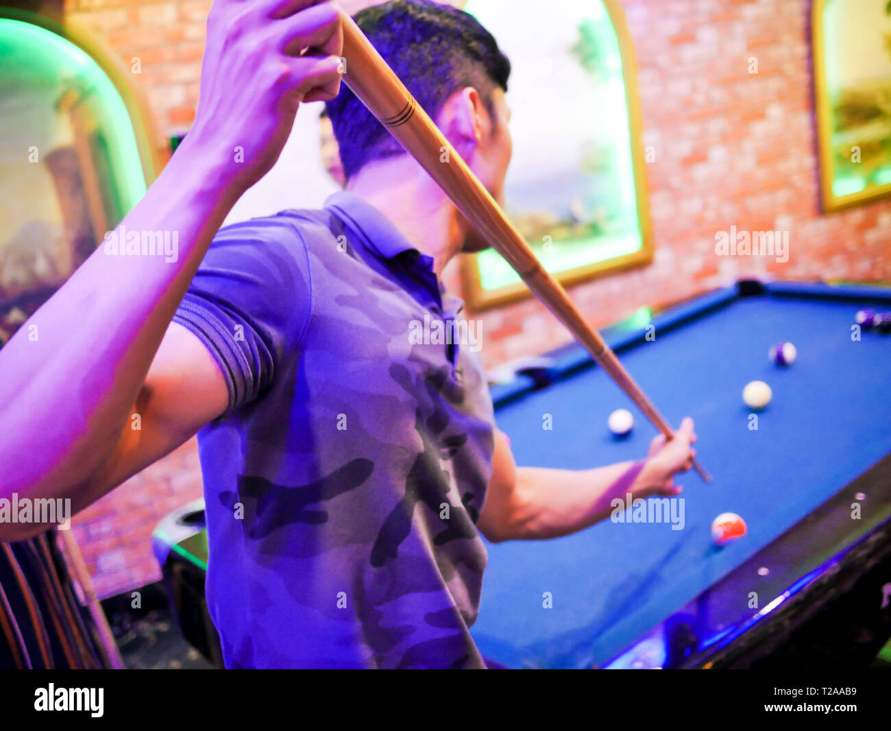 Pool ball man hi-res stock photography and images - Alamy