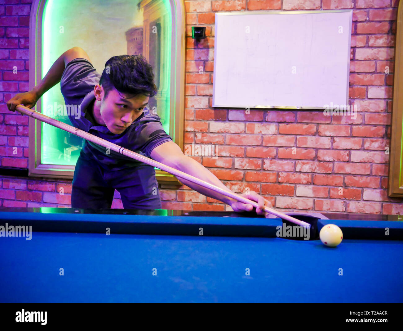 Pool ball man hi-res stock photography and images - Alamy