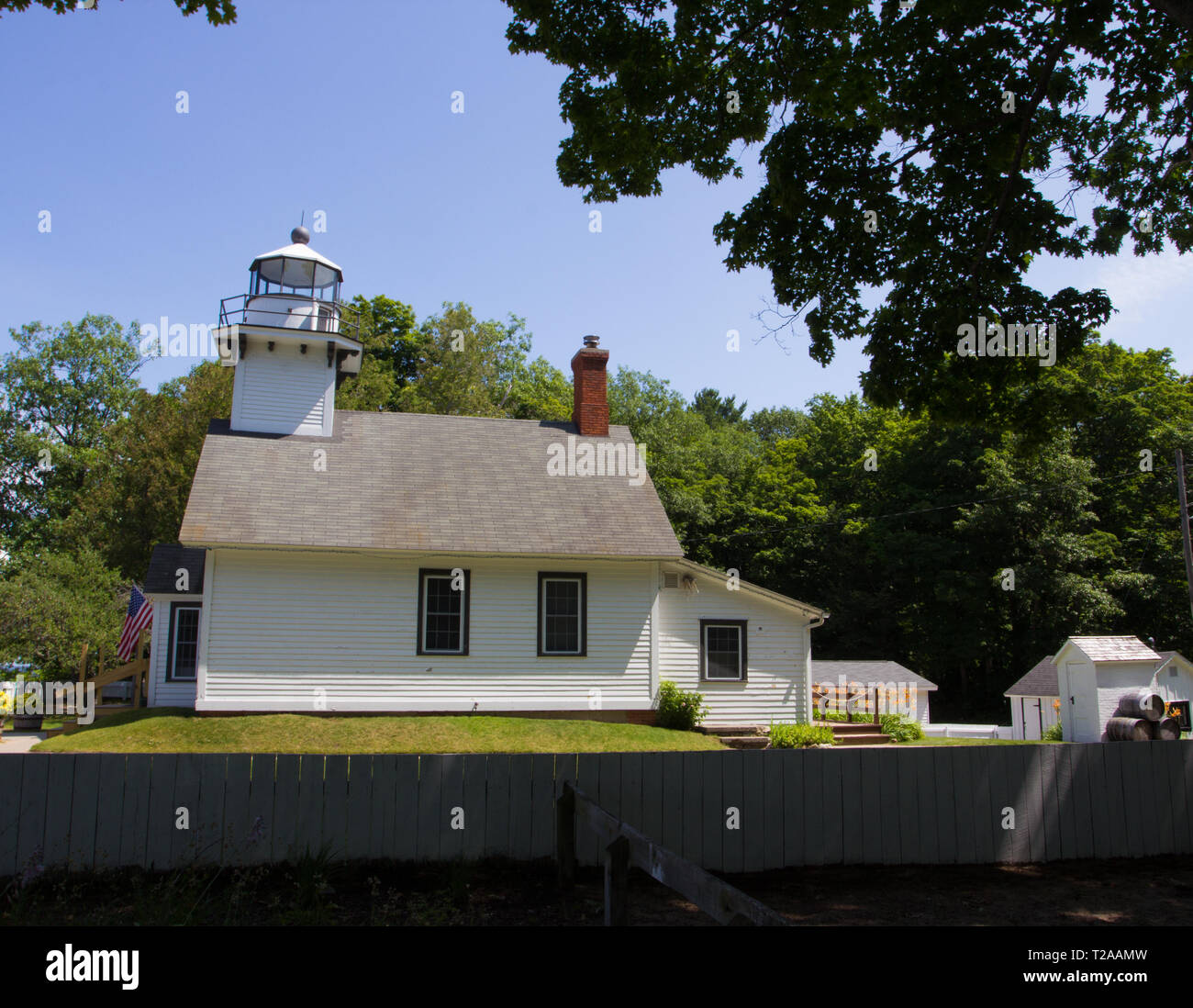 Mission Point Lighthouse, Michigan Stock Photo - Alamy