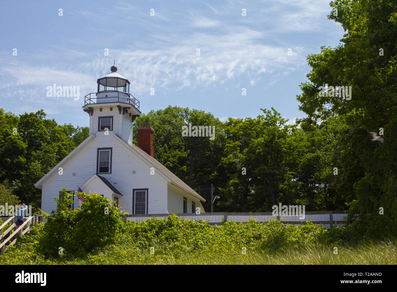 Mission Point Lighthouse, Michigan Stock Photo - Alamy