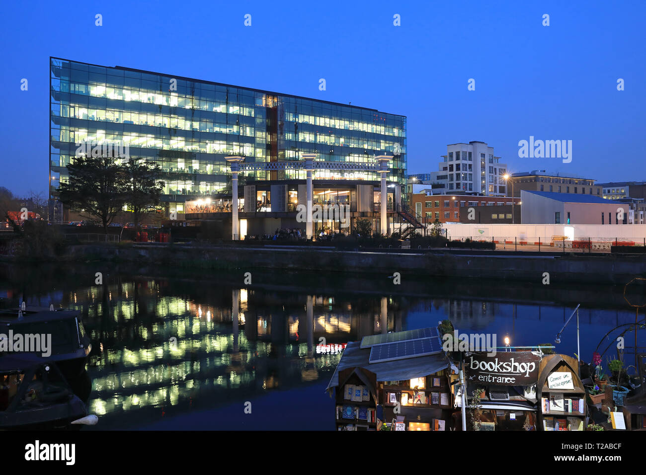 The city of london from kings place in kings cross hi-res stock ...