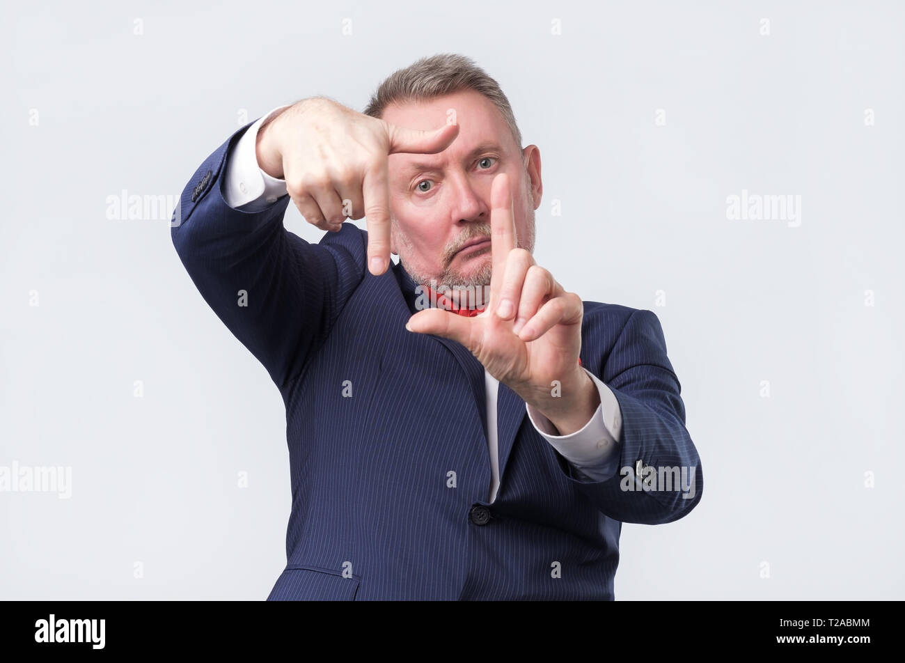 Man hands frame gesture hi-res stock photography and images - Alamy