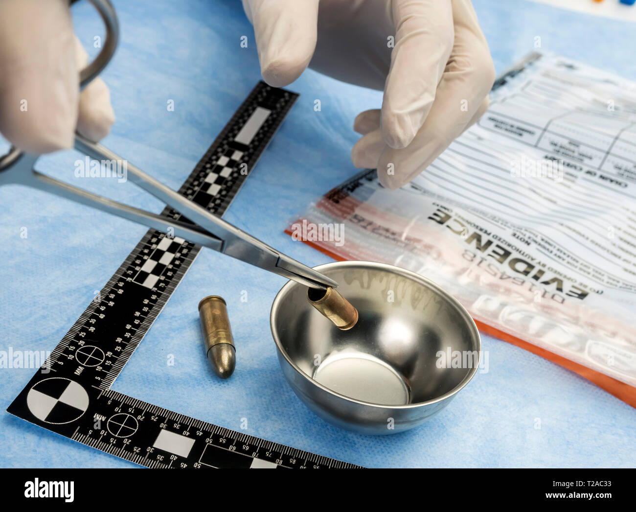 Criminalistic Laboratory, Bullet shell analysis, rule of ballistic ...