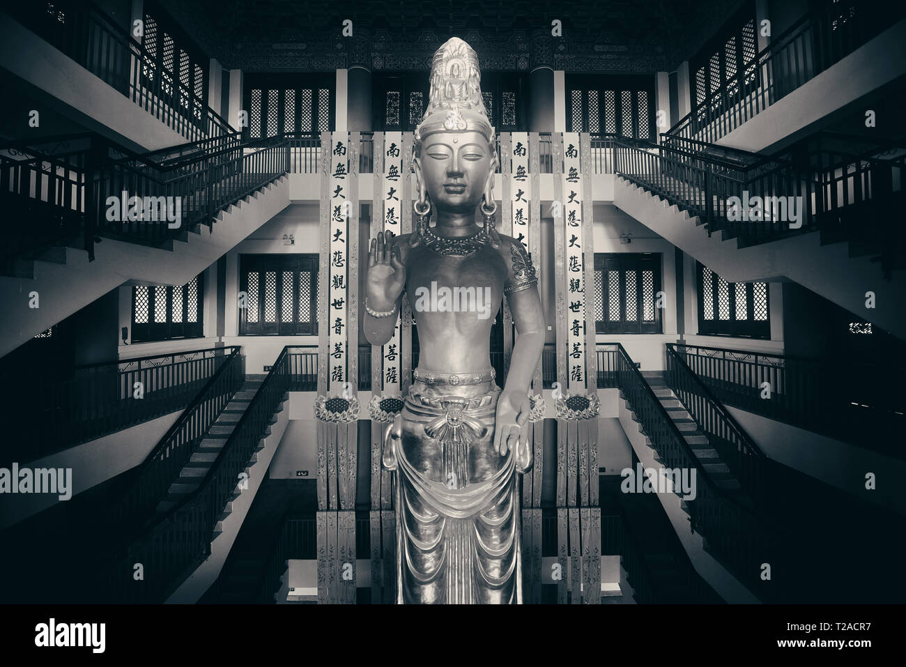 Guanyin statue in Chongsheng Monastery in Dali, Yunnan, China Stock ...