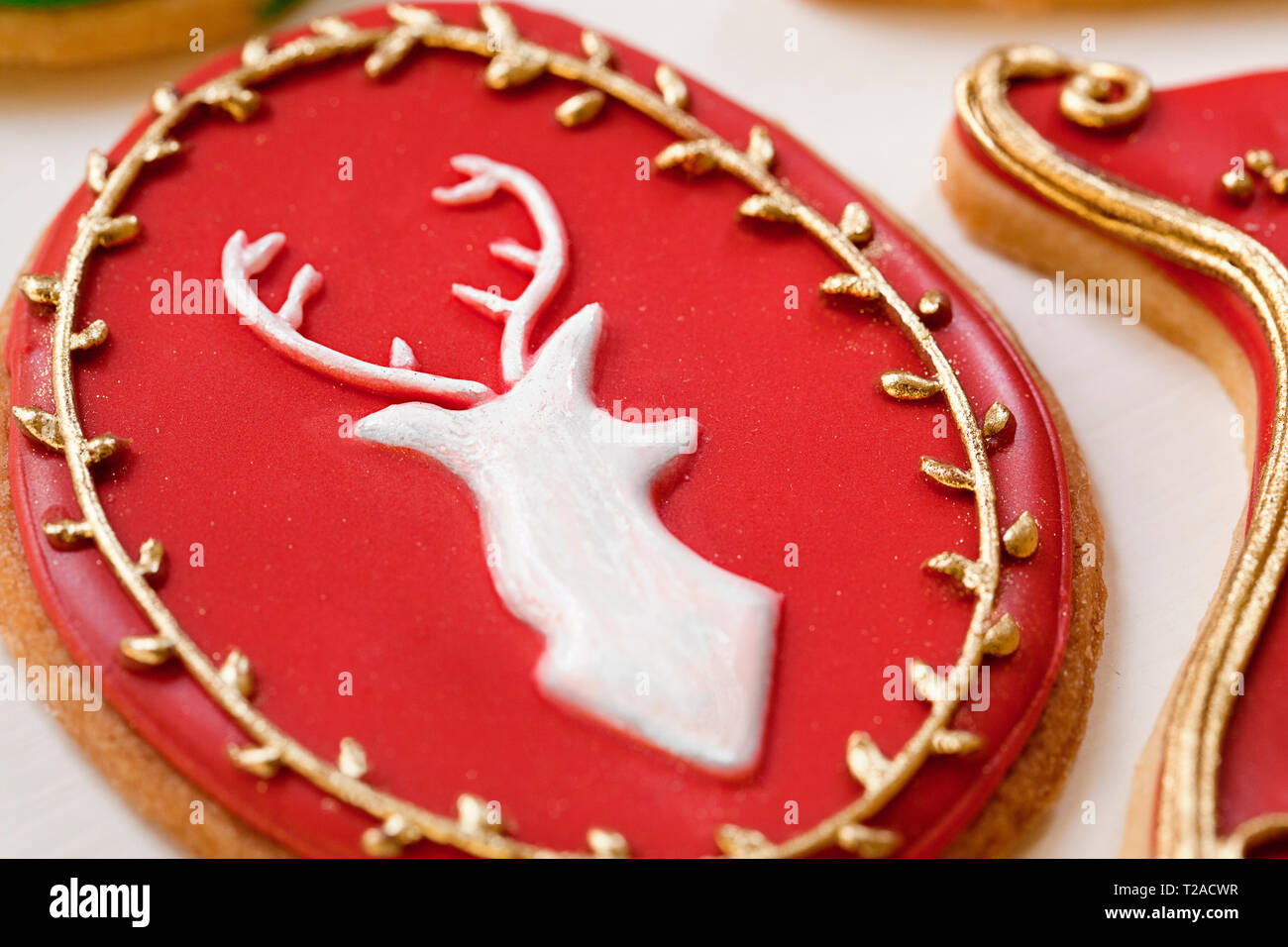 Handmade Christmas cookies and festive biscuits Stock Photo - Alamy