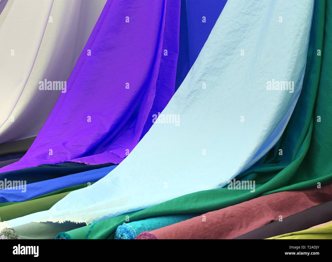 Close up surface of colorful fashin fabrics in high resolution Stock ...