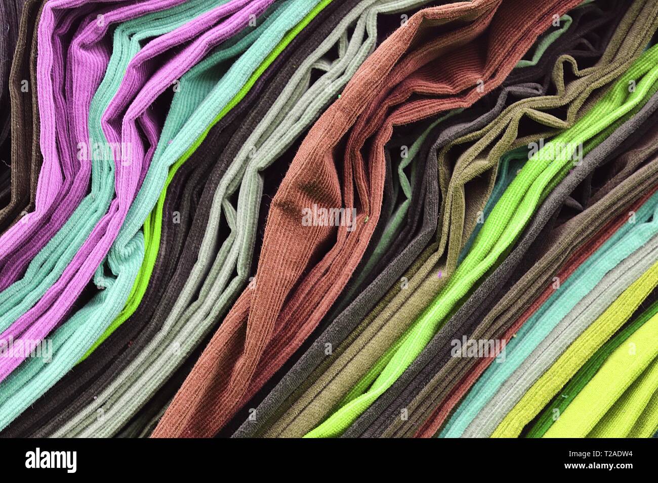 Close up surface of colorful fashin fabrics in high resolution Stock ...