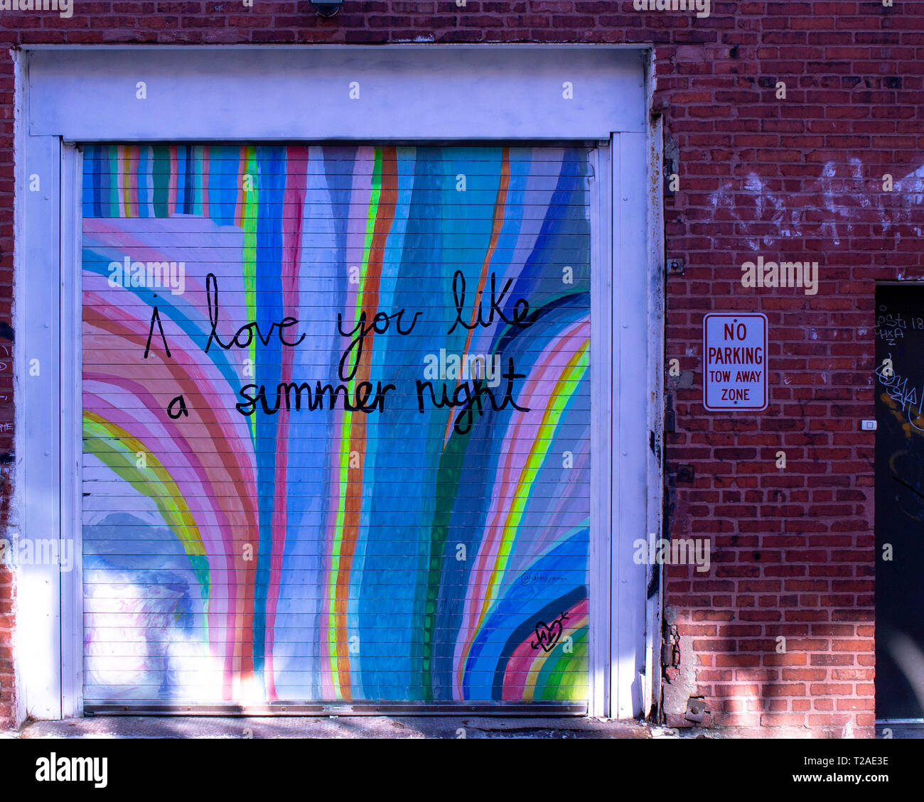 Beautiful Alleyway Artwork Stock Photo - Alamy