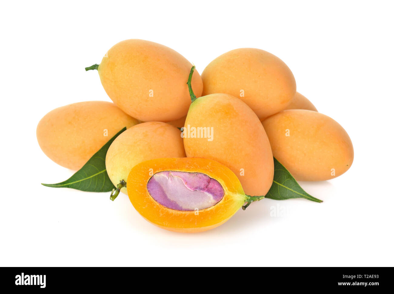 Bouea macrophylla on white background Stock Photo - Alamy