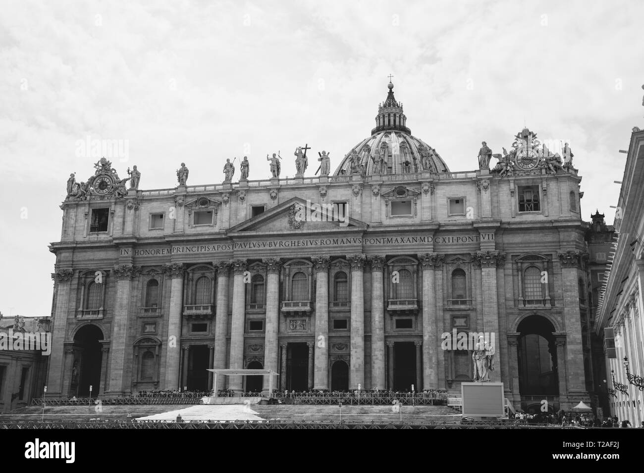 Rome, Italy - June 22, 2018: Panoramic view on the Papal Basilica of St ...