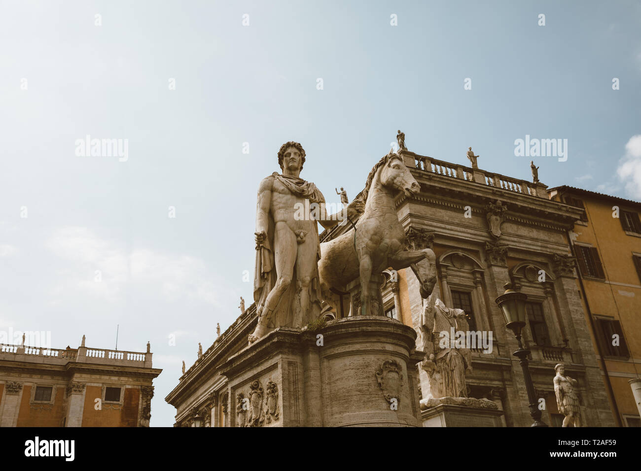 Rome, Italy - June 23, 2018: Panoramic view of Capitolium or Capitoline ...