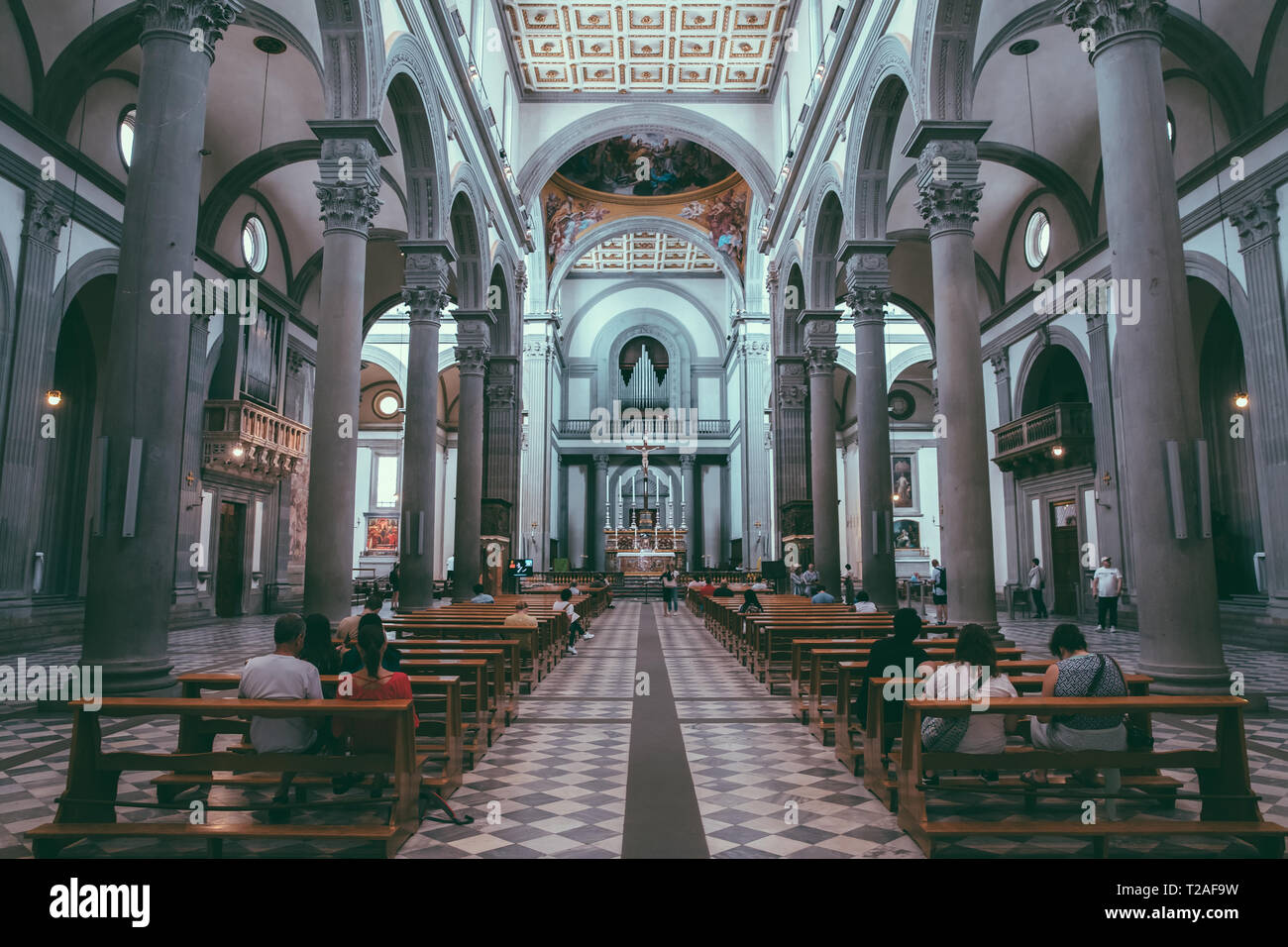 Basilica di san lorenzo interior hi-res stock photography and images ...
