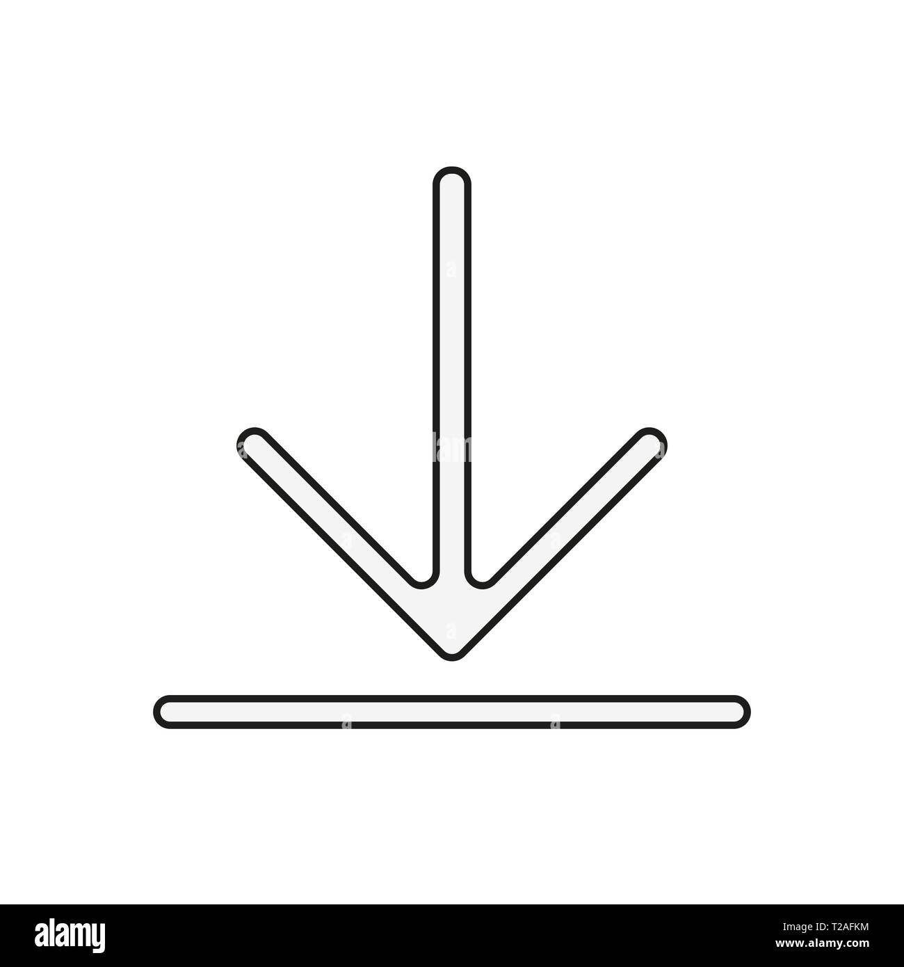 Download vector icon, install symbol. Modern, simple flat vector ...