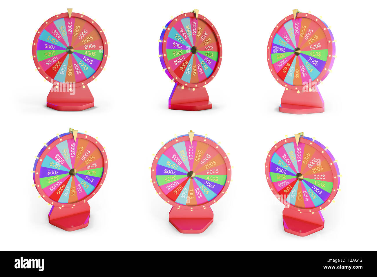 Spin the arrow Cut Out Stock Images & Pictures - Alamy